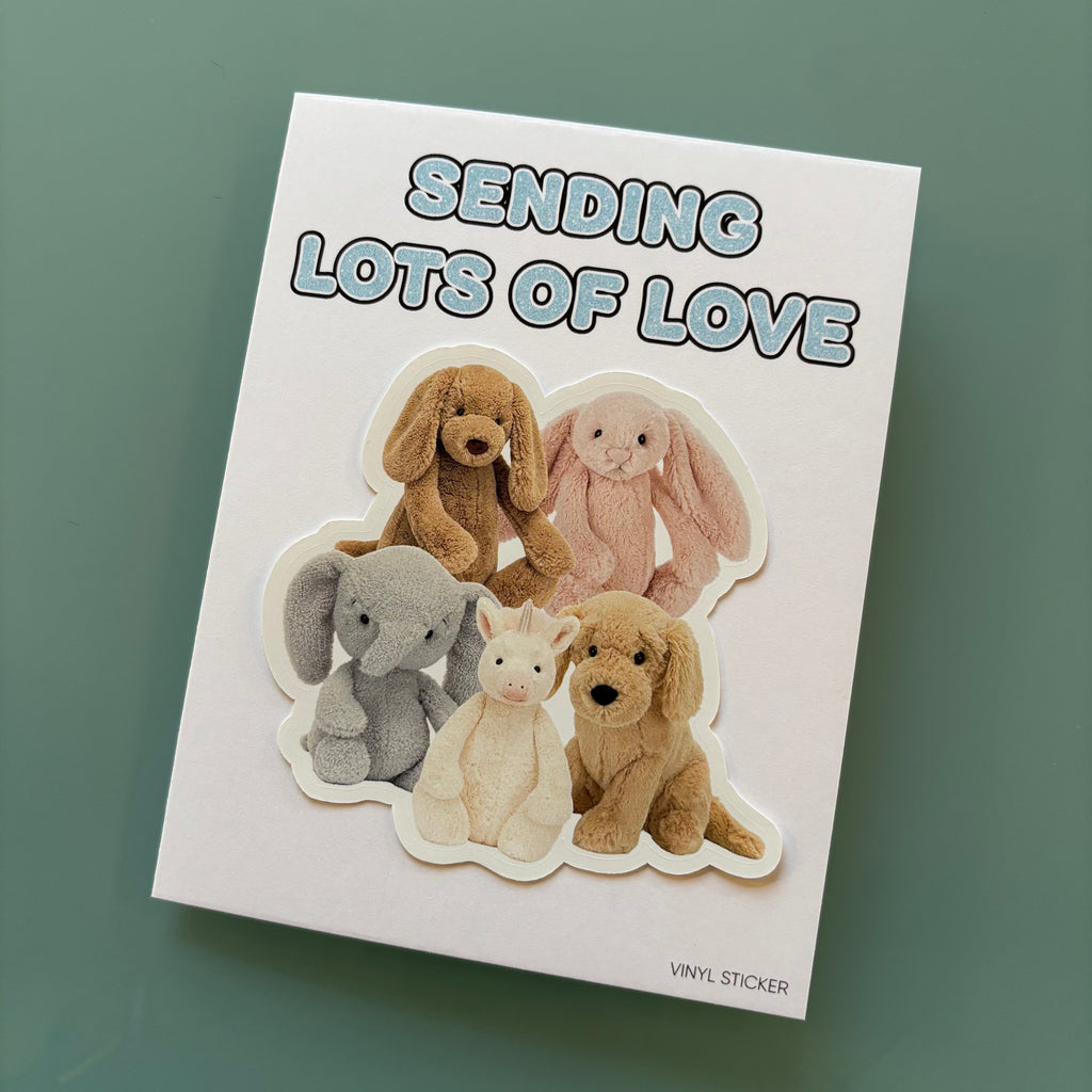 Jellycat Sticker Note Card – Camprageous Gifts