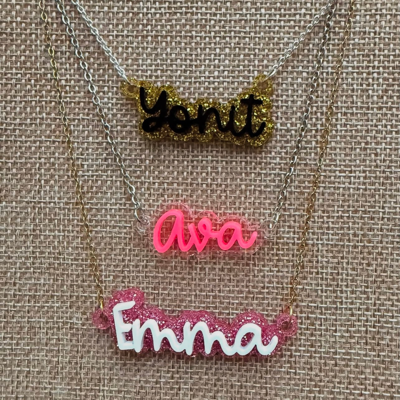 Acrylic Nameplate - Double Layer – Camprageous Gifts