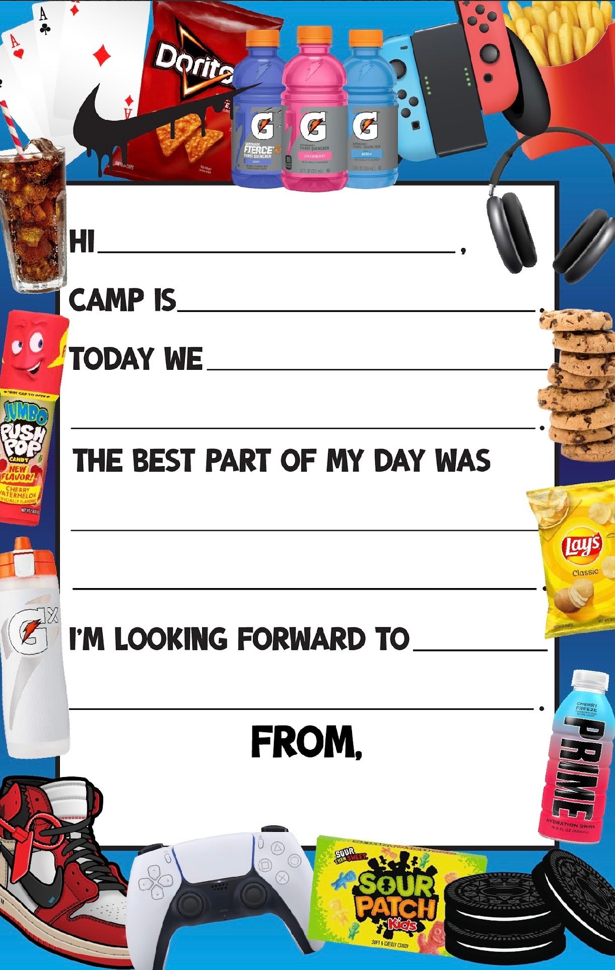 Fun Vibes Fill in Notepad – Camprageous Gifts