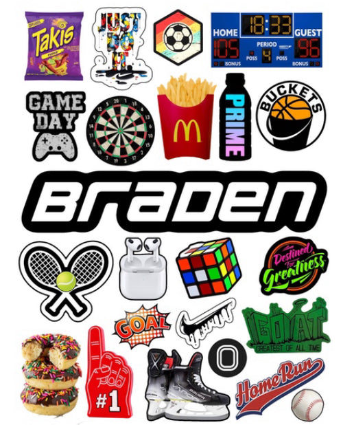 All Boy Sticker Sheet – Camprageous Gifts