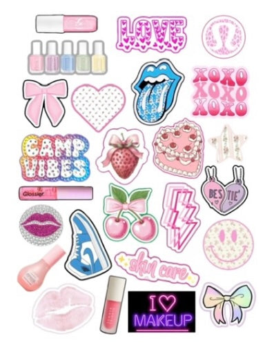 Preppy Sticker Sheet – Camprageous Gifts