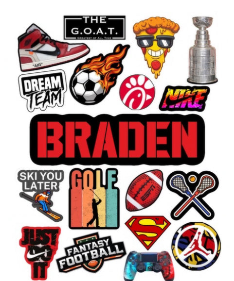 Dream Team Sticker Sheet – Camprageous Gifts