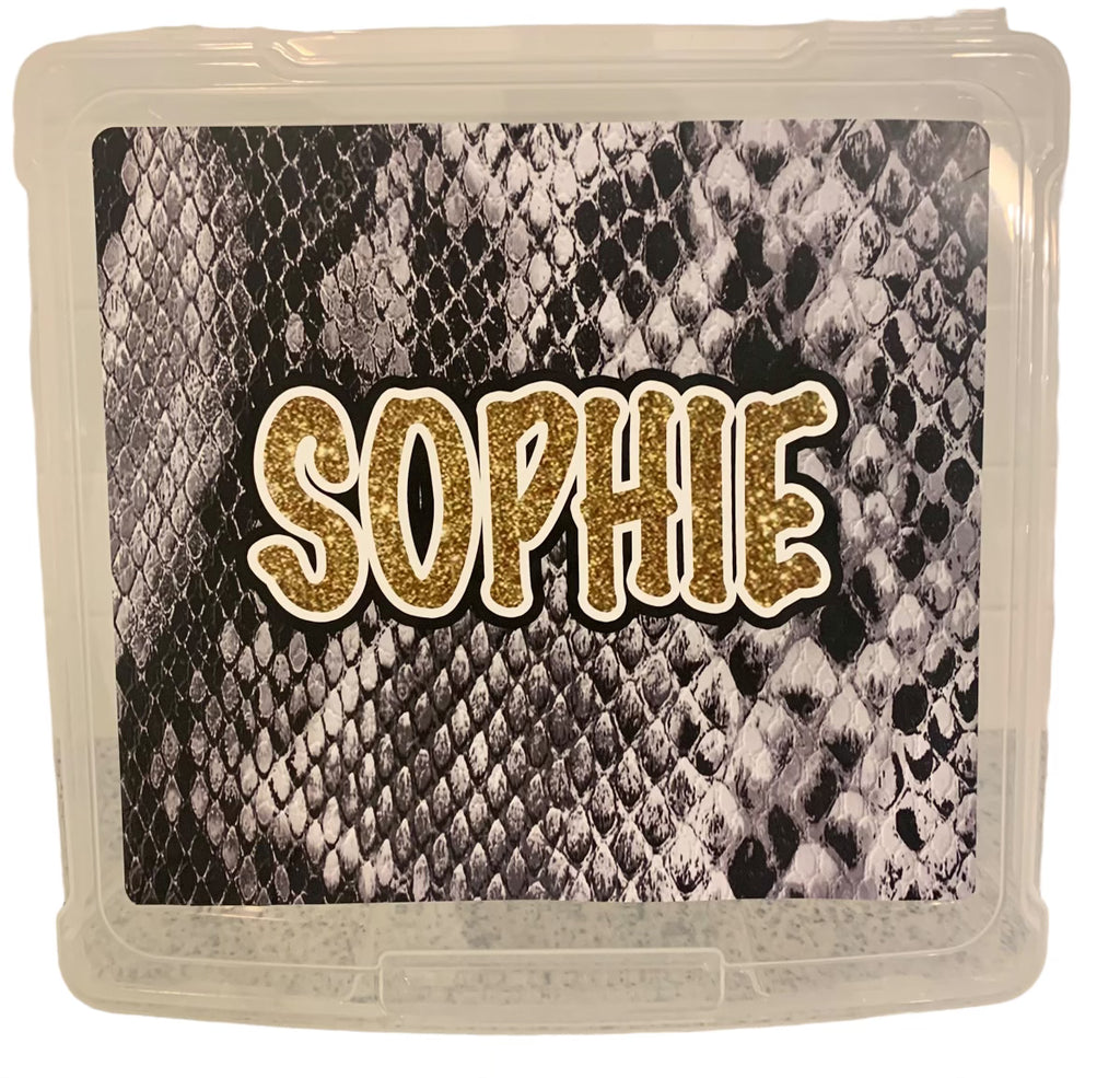 Medium Storage Box - with Alli Paige pattern – Camprageous Gifts